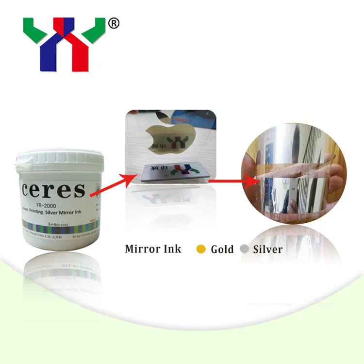 High Gloss And Mirror Effect Mirror Silver Ink For Screen Printing ...
