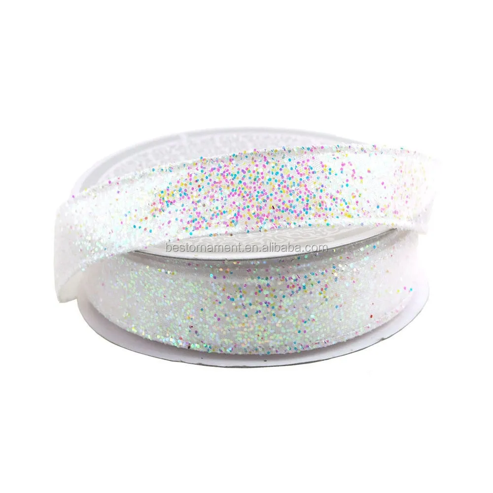 Shiny Sparkle Bling Lurex Elastic Sponge Fabric Ribbon Rolls