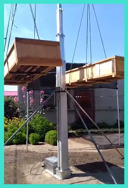 12m Aluminum Motorized Masts Mobile Electric Antenna Telescopic Mast ...