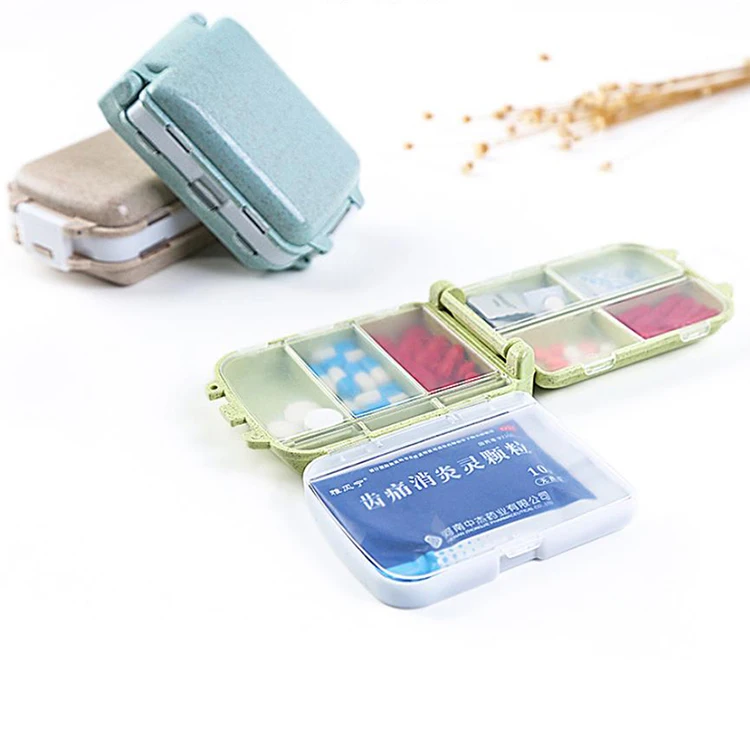 Portable Mini Pill Box Case Medicine Boxes 3 Grids Travel Home Medical ...