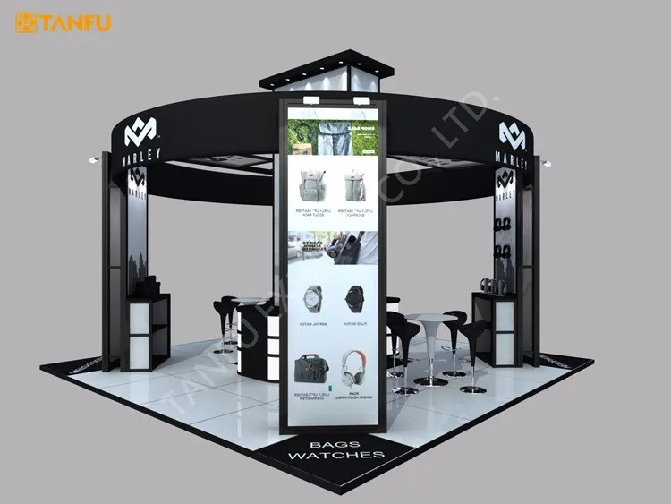 TANFU 6x6 or 20x20 Tradeshow Booth - Customized & Recyclable