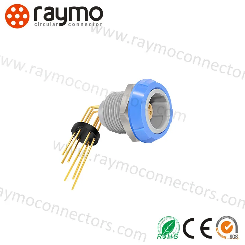 PKG.M0.8GL.VG Medical Plastic Connector - 8 Pin Female