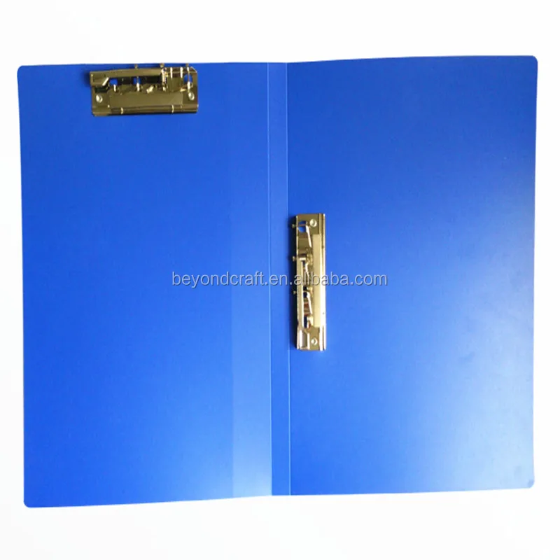 A4 Size Office Metal Clip File Holder Plastic Pp Clamp Documents Folder ...