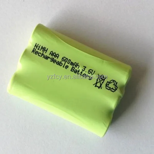 Rechargeable 3.6v 600mah Ni-mh Battery Pack Aaa Size Batteries - Buy Rechargeable 3.6v 600mah Ni ...
