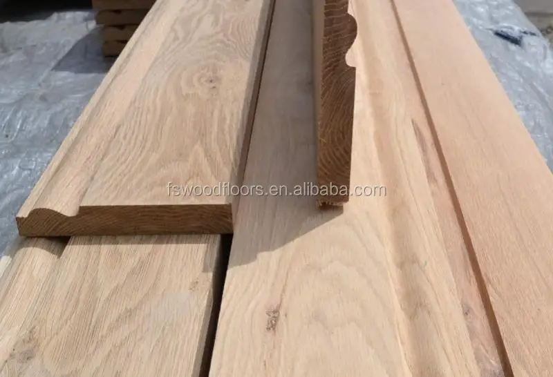 Unfinished Solid White Oak Baseboard - Buy Oak Baseboard,Solid Oak ...
