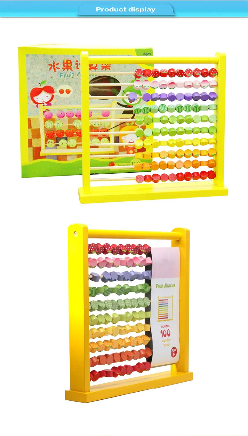 Learning & Education Wooden Toys Fruit Abacus Wooden Toys For Children ...