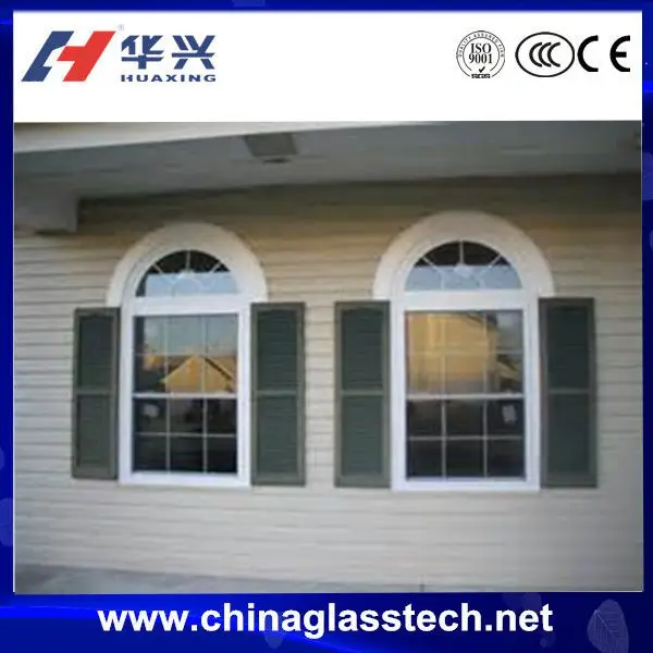 Upvc Frame Double Glazed Door Glass Window Round - Buy Door Glass ...