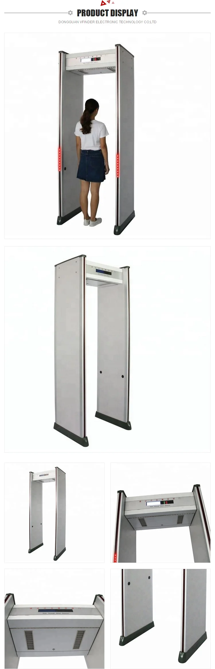Airport Metal Detector Full Body Scanner Walk Through Gate - Buy Full ...