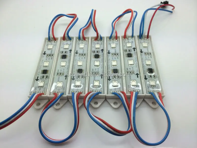 Smart / Pixel Rgb Led Rectangle Module / 12v 2811 / 6" Spacing - Buy ...