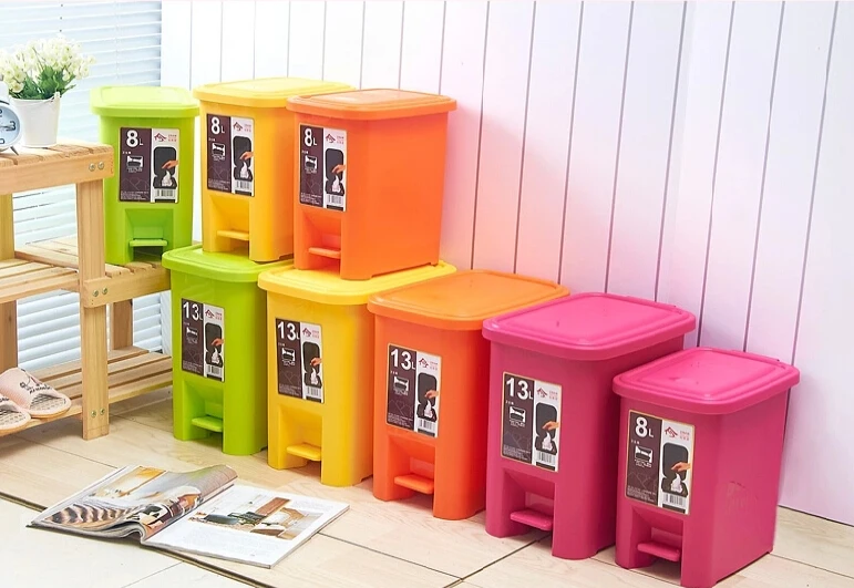 School Plastic Kitchen Trash Can 13 Gallon Photos - Buy Kitchen Trash ...