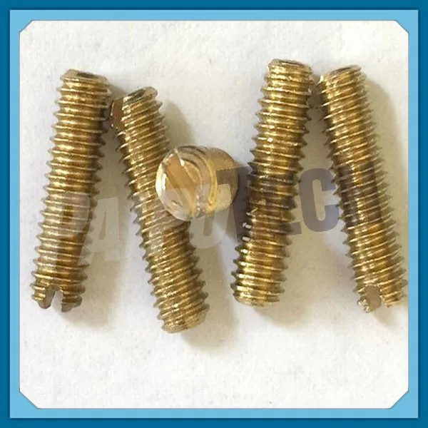 Iso 4766 Brass Slotted Set Screws With Flat Point - Buy Small Set ...