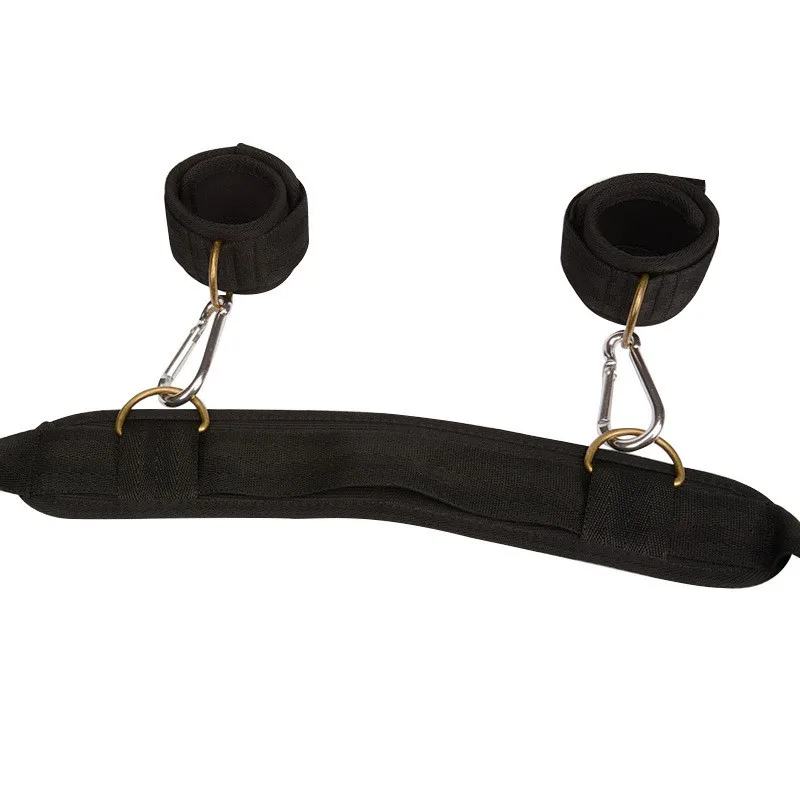 Neck Handcuffs Ankle Cuff Straps Leg Open Bed Bondage