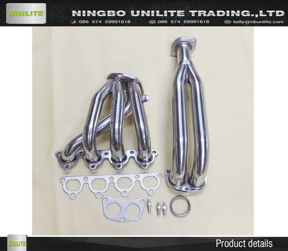 Stainless Steel Exhaust Pipe Manifold Headers For Honda Civic/crx/del ...