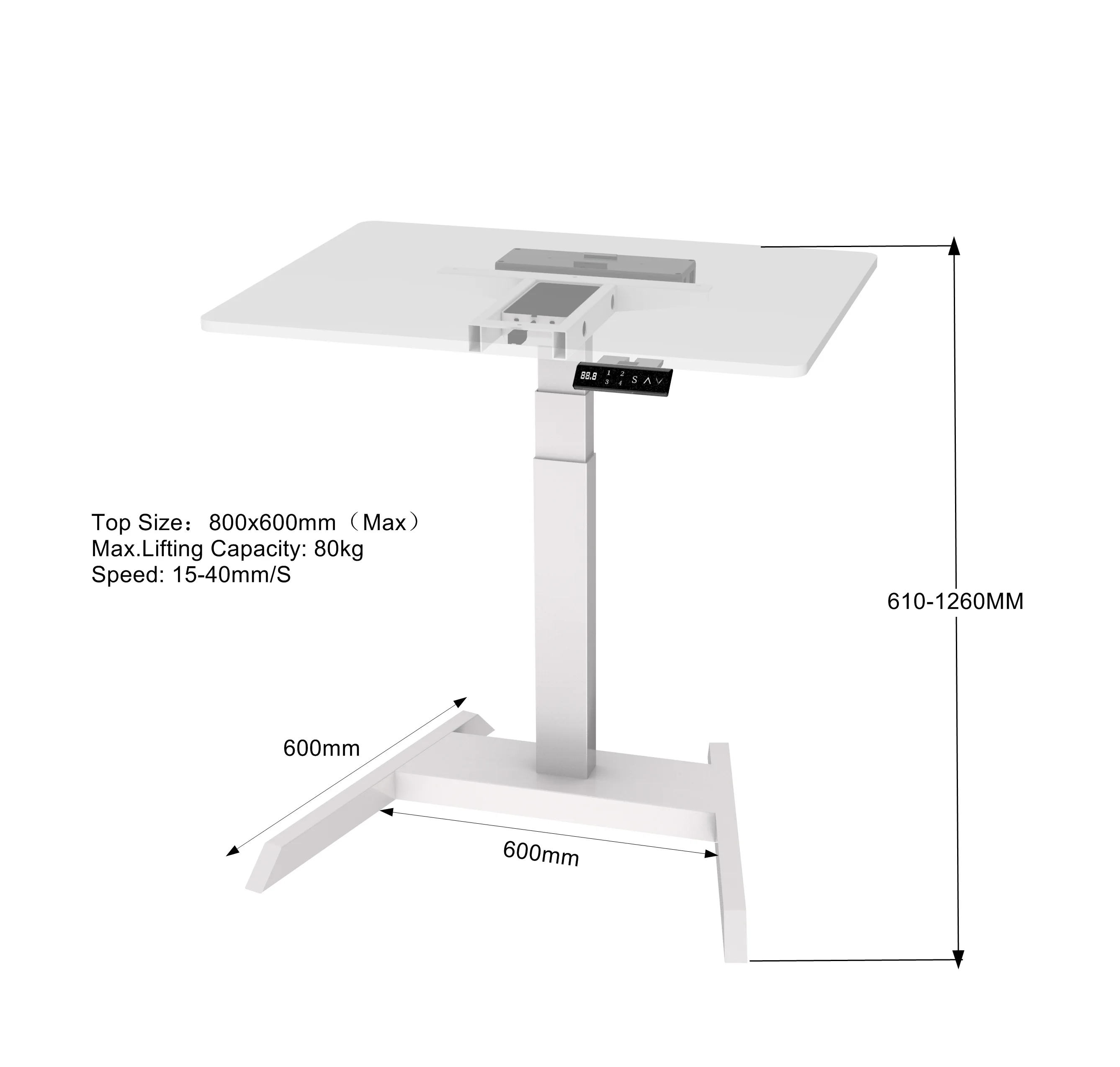 Custom Single Leg Adjust Table With Fashion Appearance Desk For ...