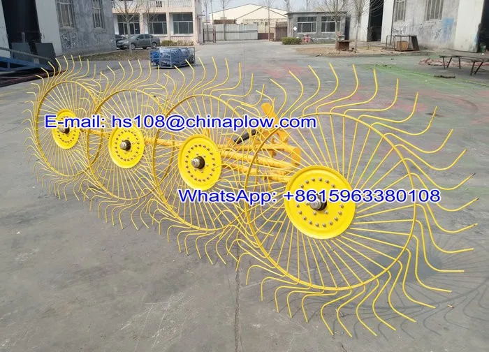 Farm Machinery 3 Point 4 Wheel Hay Rake For Sale - Buy 3 Point 4 Wheel ...