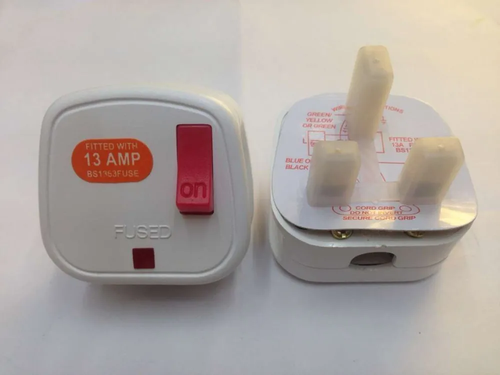13a Plug Top Bs 3 Pin Type G England Saudi Arabia Singapore Uk ...