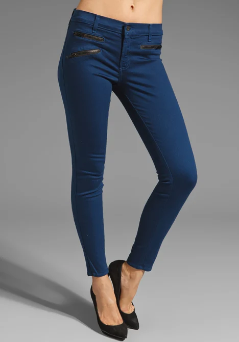 New Colored Skinny Jeans Women Jeans Front To Back Zipper Jeans ...