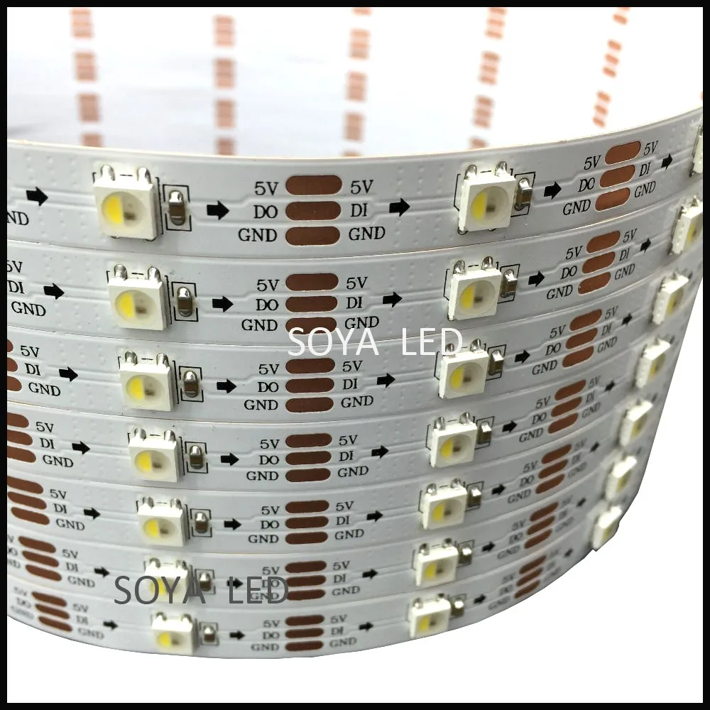 Rgbw 5v Built In Ic 30leds/m 60leds/m 72leds/m Digital Sk6812 Led Strip ...