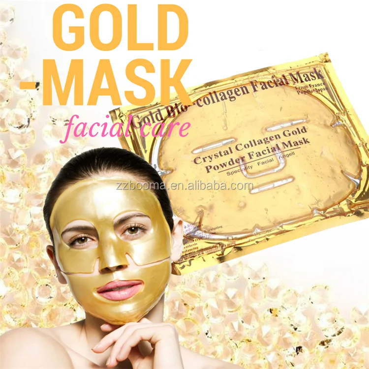 Hot Face Mask 24k Nano Gold Bio Collagen Anti Aging Facial Mask Gold ...