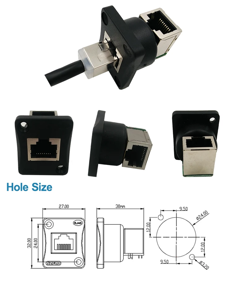 Rj45 Push Lock Signal Connector With 90 Degree - Buy Rj45 Connector ...