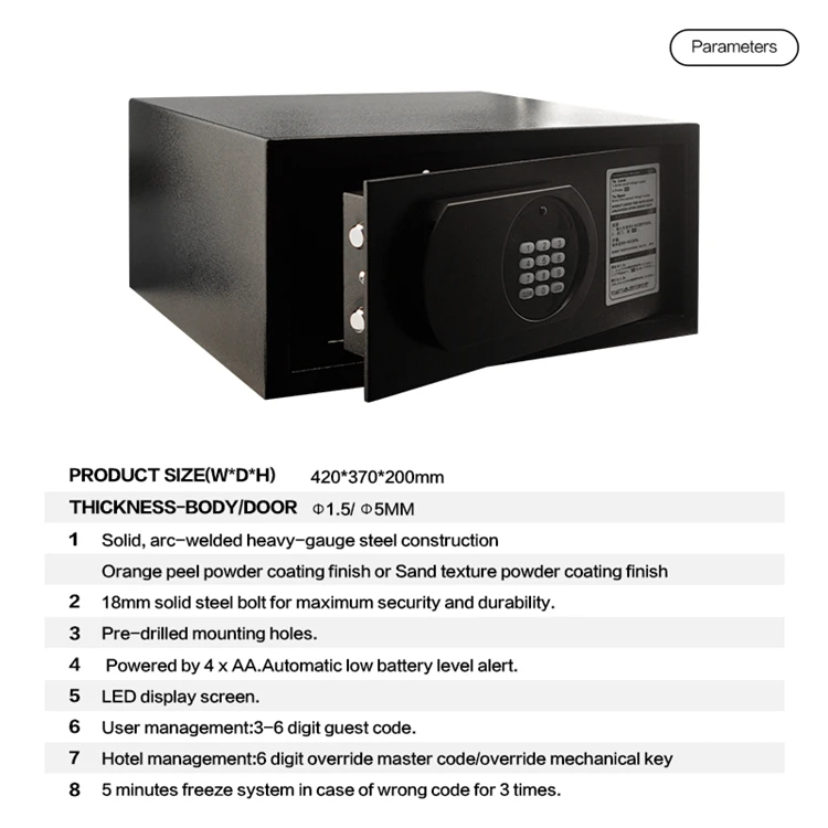 Honeyson Hot Sell Mini Hidden Money Time Lock Fingerprint Safe Box ...