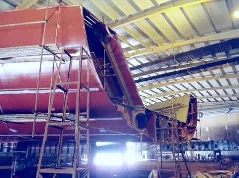 Steel Structure Fabrication For Ship Hull Section - Buy Steel Structure ...