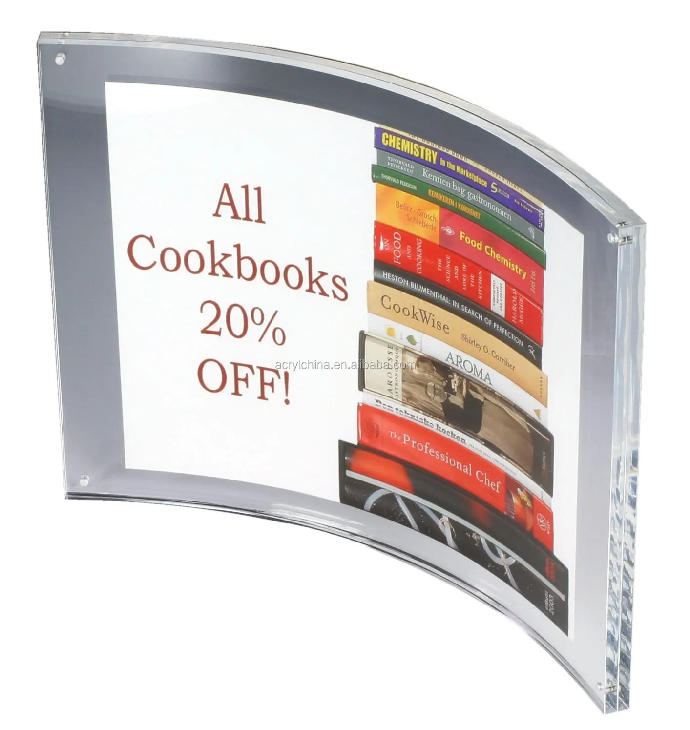 Customized Curved Clear Acrylic Photo Frame Picture Frame In Factory ...