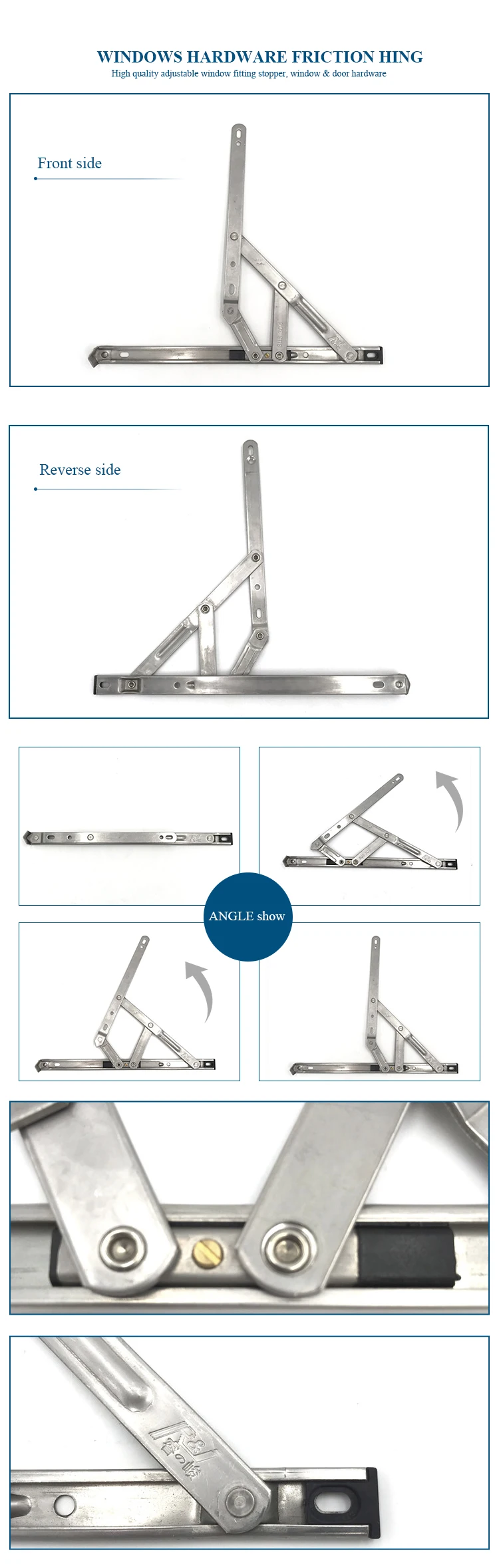 Open Angle 90 Degree Window Friction Stay,Casement Window Friction Stay ...