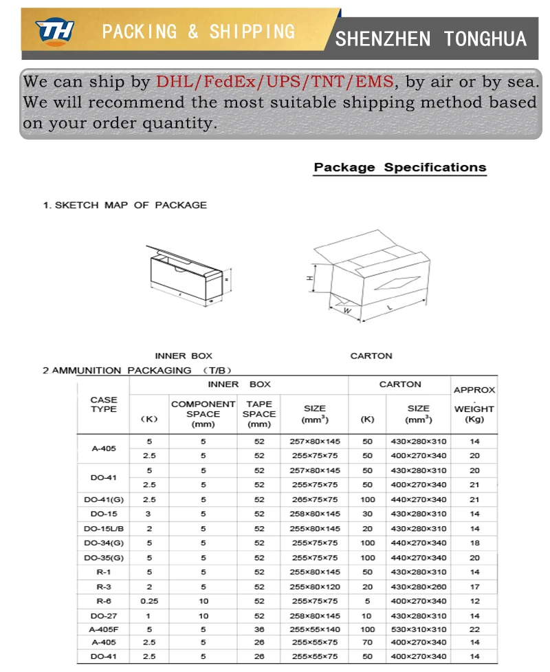 Ss32/ss34/ss36/ss38/ss310/ss315/ss320 Sma Smb Smc Schottky Diode ...