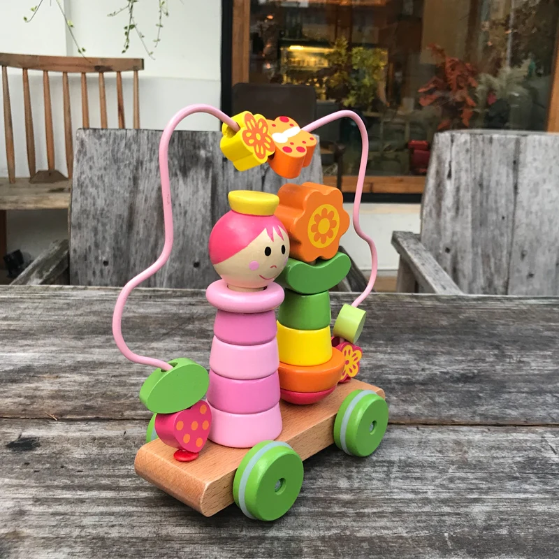 Block Stacking Wooden Wire Beads Toy Game - Buy Activity Toy,Wooden ...