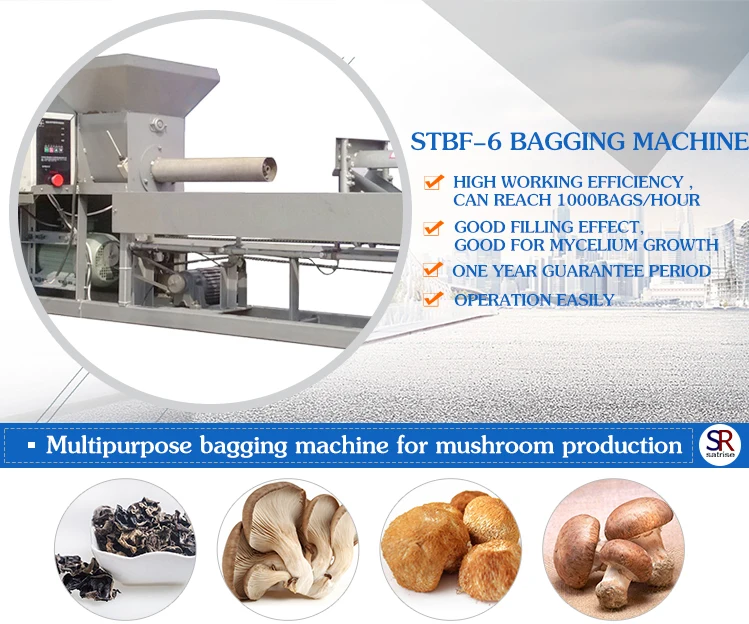 Straw Compost Bagging Machine White Enoki Mushroom Cultivation ...