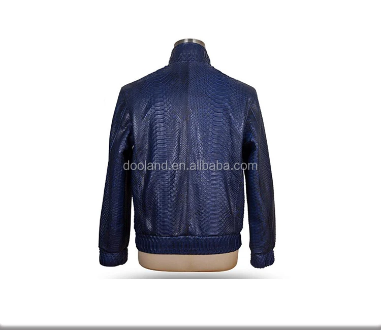 Luxury Real Exotic Custom Genuine Python Skin Mens Leather Bomber ...