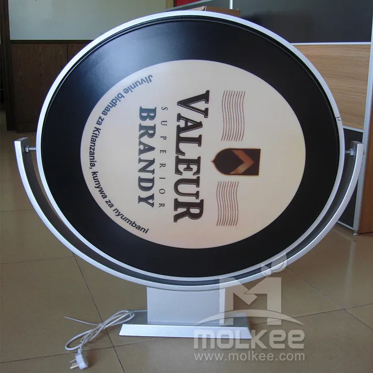 Outdoor Rotating Led Light Sign Rotating Light Box Outdoor Round Led Vacuum Forming Light Boxes ...