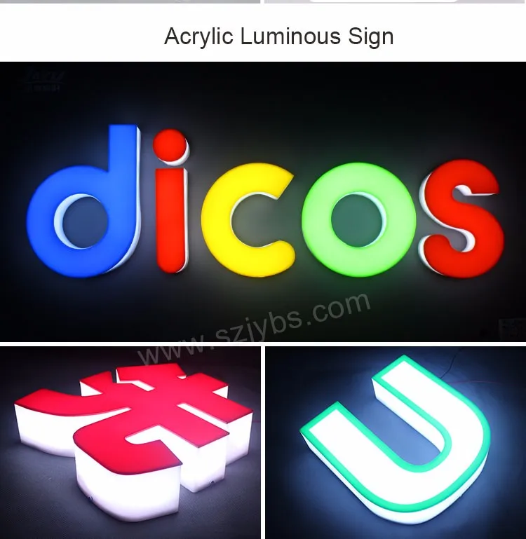 Led Sign Board 3d Led Logos/famous Brand Names Logos - Buy Famous Brand ...