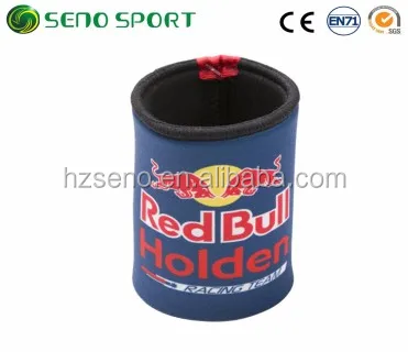 Floating Red Bull Neoprene Beer Can Cooler Holder