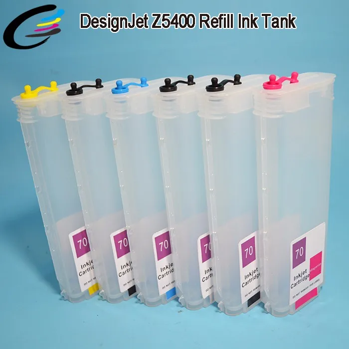 Hot Sale # 70 Bulk Ink Tank For Hp Designjet Z5400 Printer Cartridges ...
