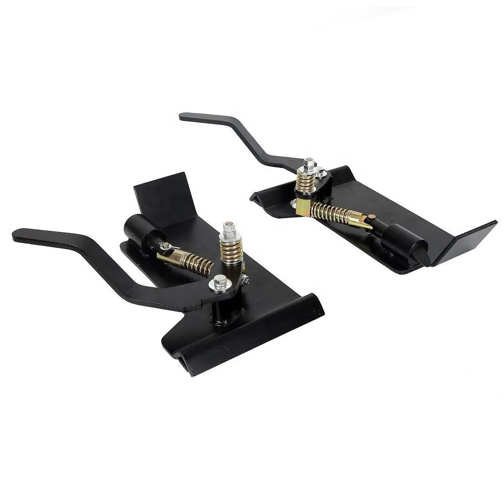 New Pair Skid Steer Quick Tach Conversion Adapter Latch Box Weld On Qtk ...