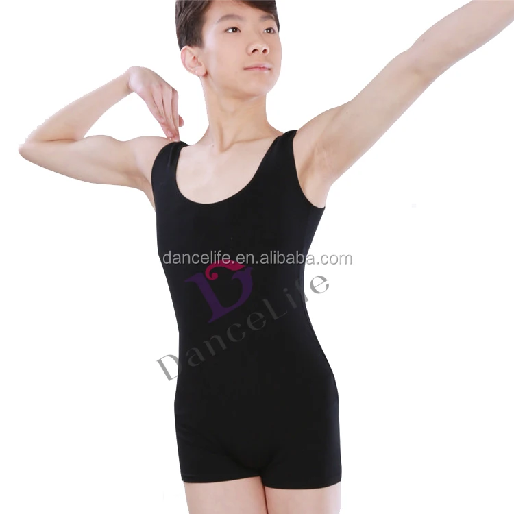 A2626 Black Dance Unitard Wholesale Gymnastics Leotards Boy tank Ballet ...