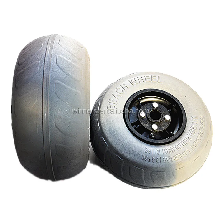 10 Inch Polyurethane Beach Wheels - Durable Balloon Tires