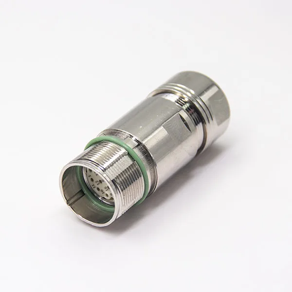 M23 12 Pin 12pin 12e Female / Male Plug Encoder Solder Servo Motor ...