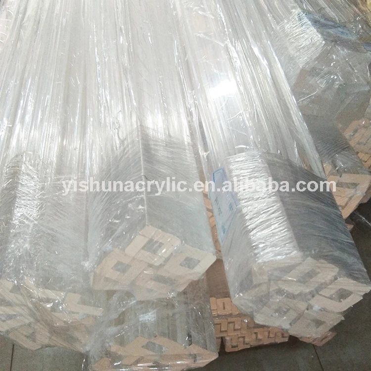 Yishun Factory Custom Clear Extruded L Shape PMMA Plastic Rod Acrylic ...