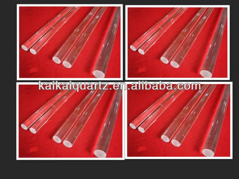High Purity Quartz Rod For Transmit Visible Light/ Polishing Clear ...