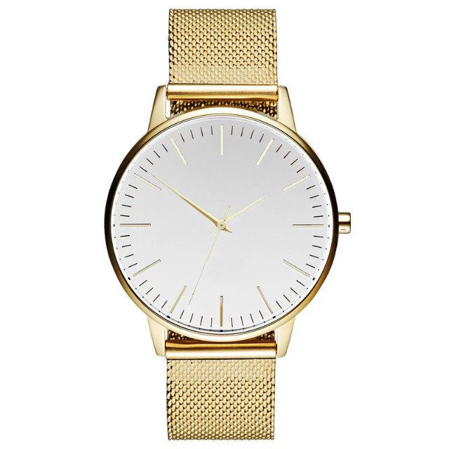 Singapore Movement Quartz Watches Rose Gold Logo Custom Stainless Steel ...