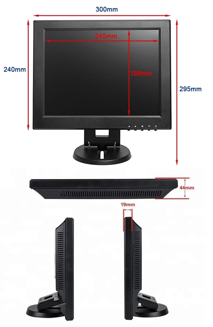 안정적인 스탠드 안정되어 정사각형 LCD 모니터 12 인치 TFT LED 슈퍼 컬러 TV 모니터| Alibaba.com