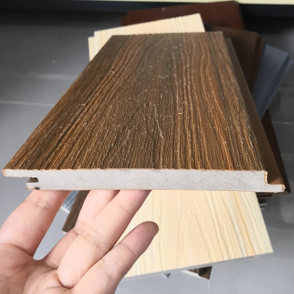 Wall Cladding Board 3d Wood Siding Panel Exterior PVC