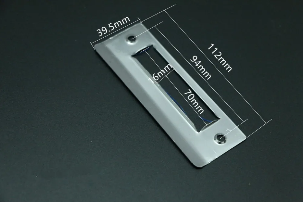 Durable Metal Door Lock Strike Cover Plate - Customizable