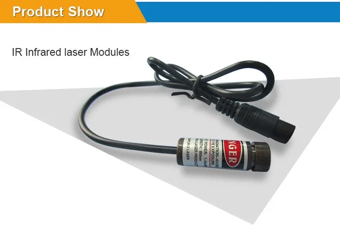 12*45MM Laser Head - 5mw DC 3.0V Infrared IR Laser Dot Module