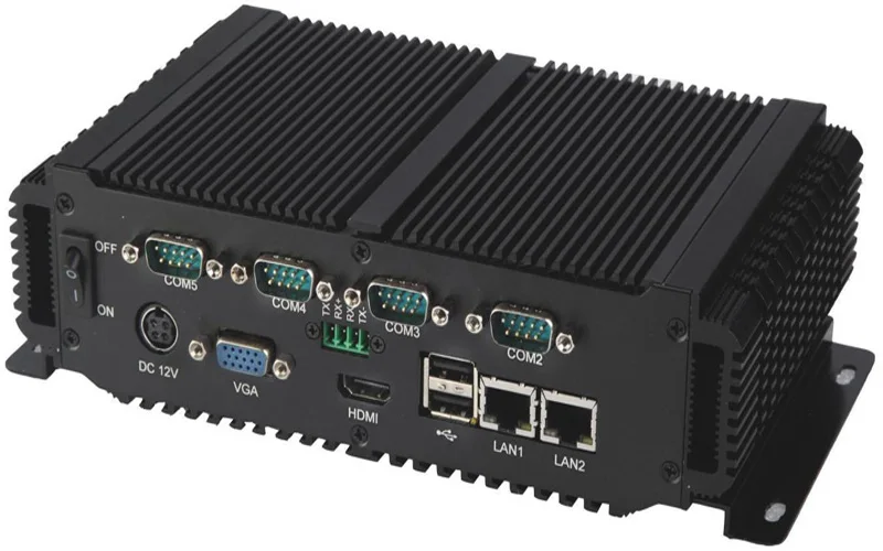 Low Price Intel Atom With 6*com & 4*usb & 2*lan Ports Fanless ...