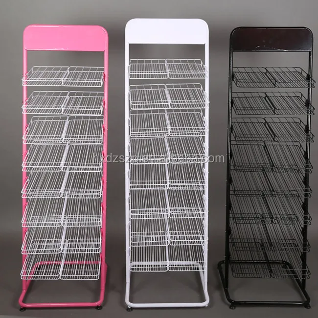 Floor Standing Nail Polish Display Stand - Durable Metal Rack for ...
