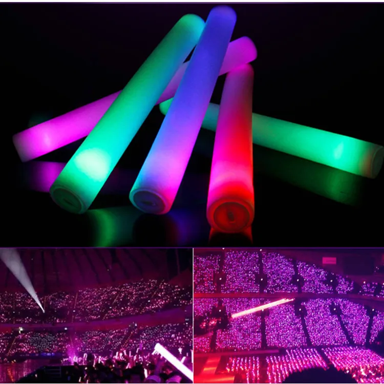 15" Colorful Led Foam Stick/ Led Light Up Baton Glow Stick Popular ...